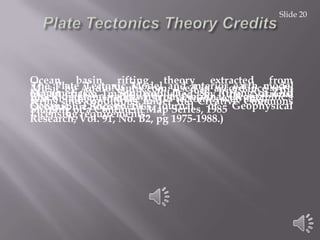 Part I. Plate Tectonics Theory | PPSX
