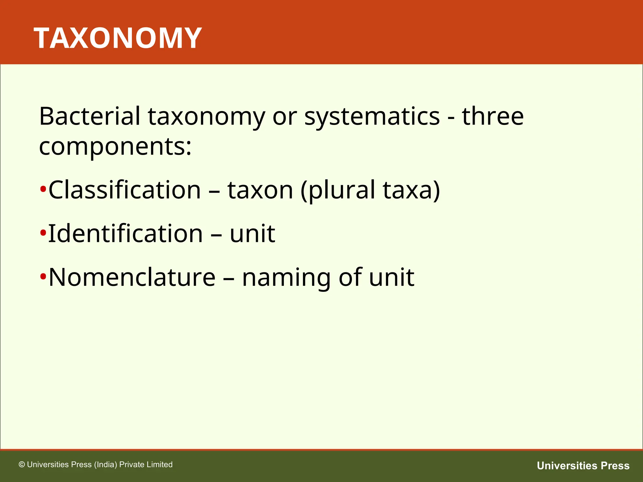 Part I - Chapter 1 - Introduction and Bacterial Taxonomy - File B.ppt