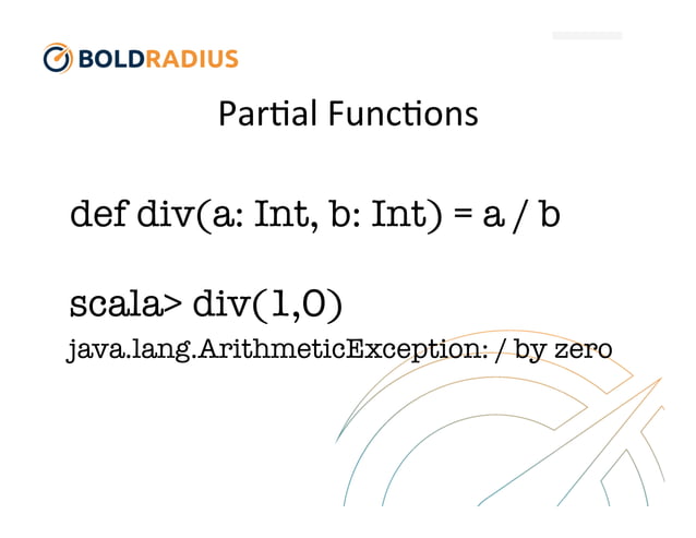 Partial Functions in Scala | PPT