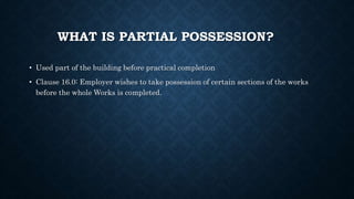 Partial possession-by-employer-29052017-finalized (1) | PPTX
