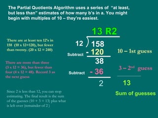 Partial quotients-division-algorithm-1 | PPT
