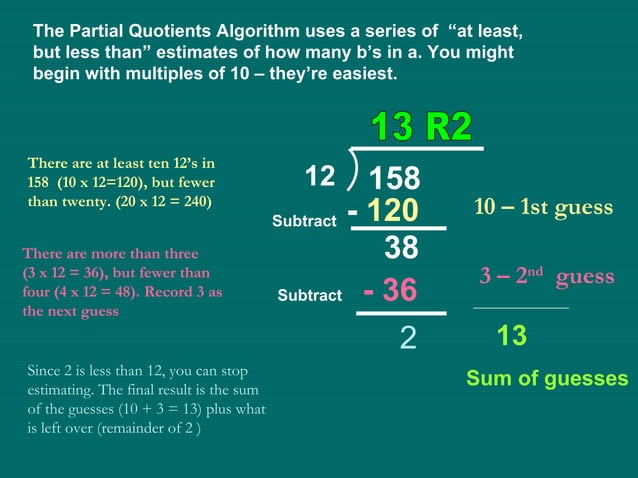 Partial quotients-division-algorithm-1 | PPT Partial quotients-division-algorithm-1 | PPT