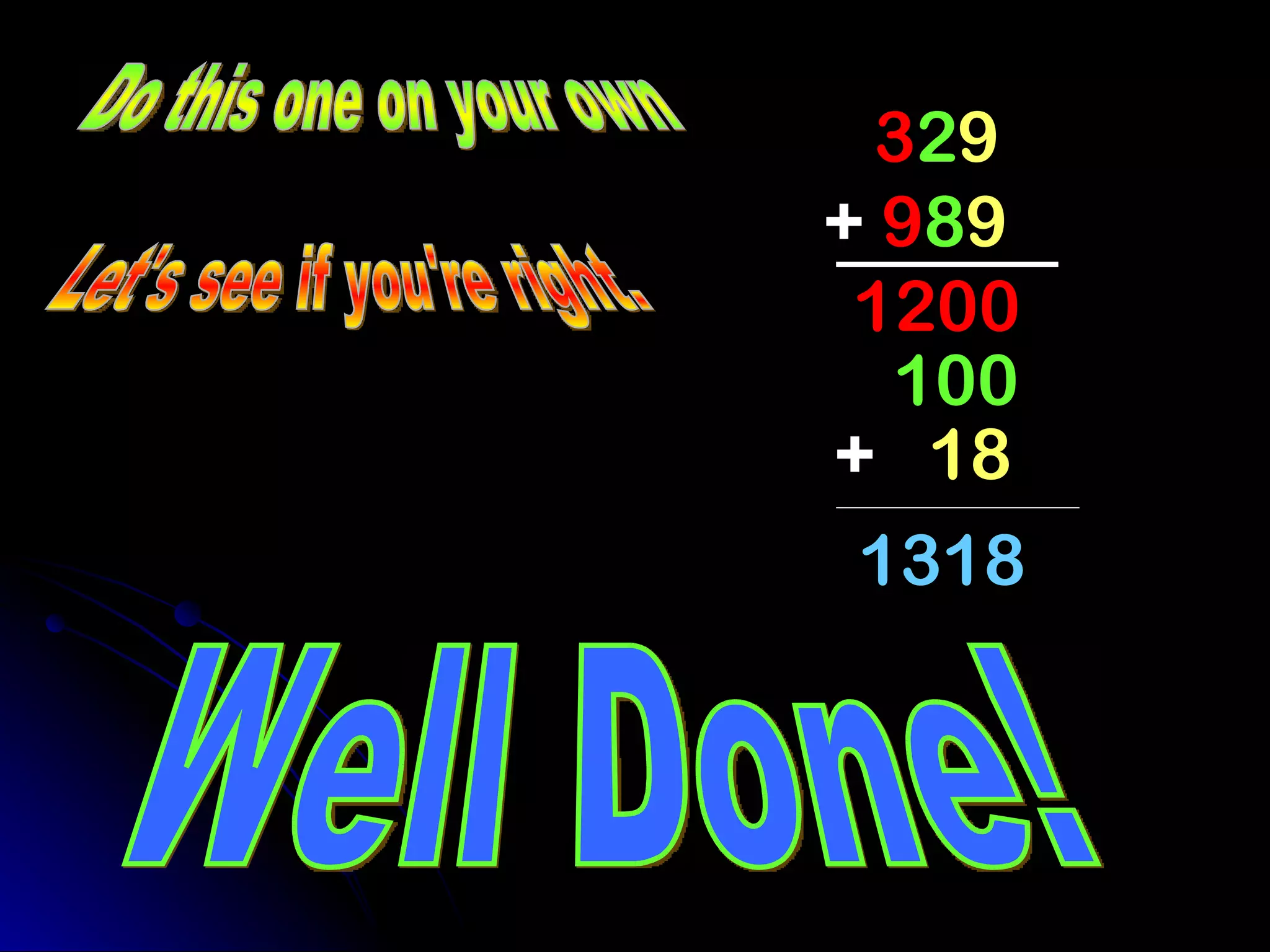 Partial Sums Addition Algorithm Ppt Science