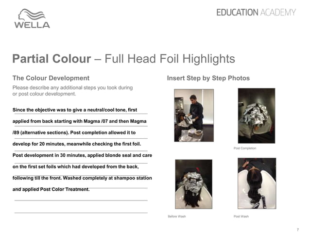 Partial color Portfolio | PPT