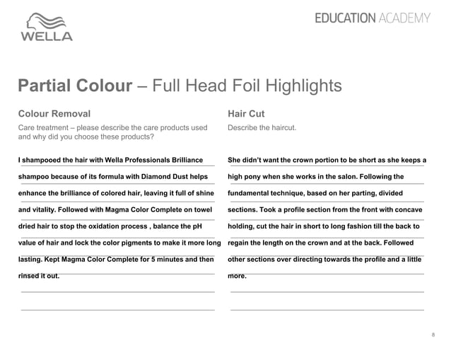 Partial color Portfolio | PPT