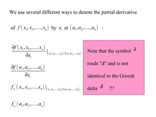 Partial derivative1 | PPT | Physics | Science
