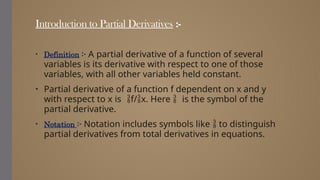 # Understanding Partial Derivatives # | PPTX