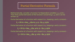 # Understanding Partial Derivatives # | PPTX