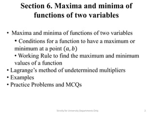 Partial Derivatives Section 6.pdf. J | PPT