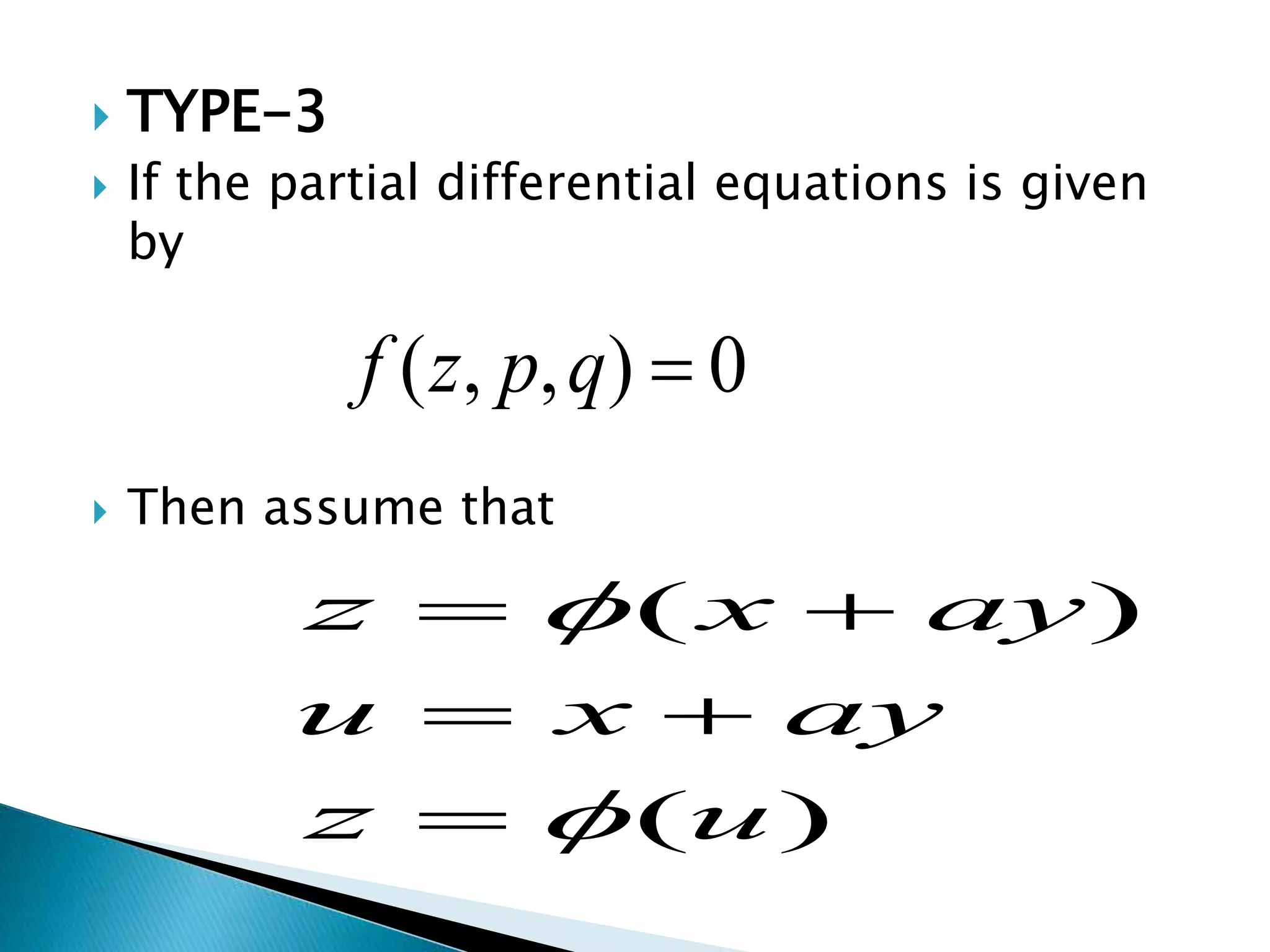 Partial differential equations | PPTX