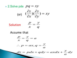 Partial differential equations | PPTX