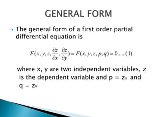 Partial differential equations | PPTX