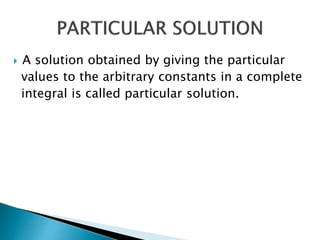 Partial differential equations | PPTX