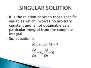 Partial differential equations | PPTX
