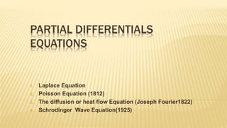Partial differential equations | PPTX
