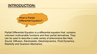 Partial differential equations | PPTX