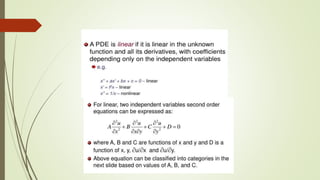 PARTIAL DIFFERENTIAL EQUATIONS.pptx | Physics | Science