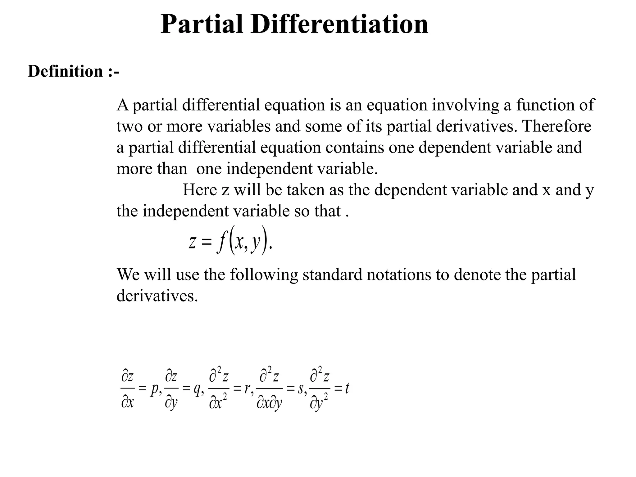 Partial Differentiation | PPTX