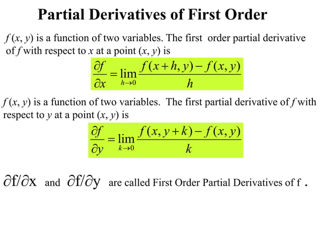 Partial Differentiation | PPTX | Physics | Science