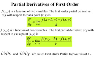 Partial Differentiation