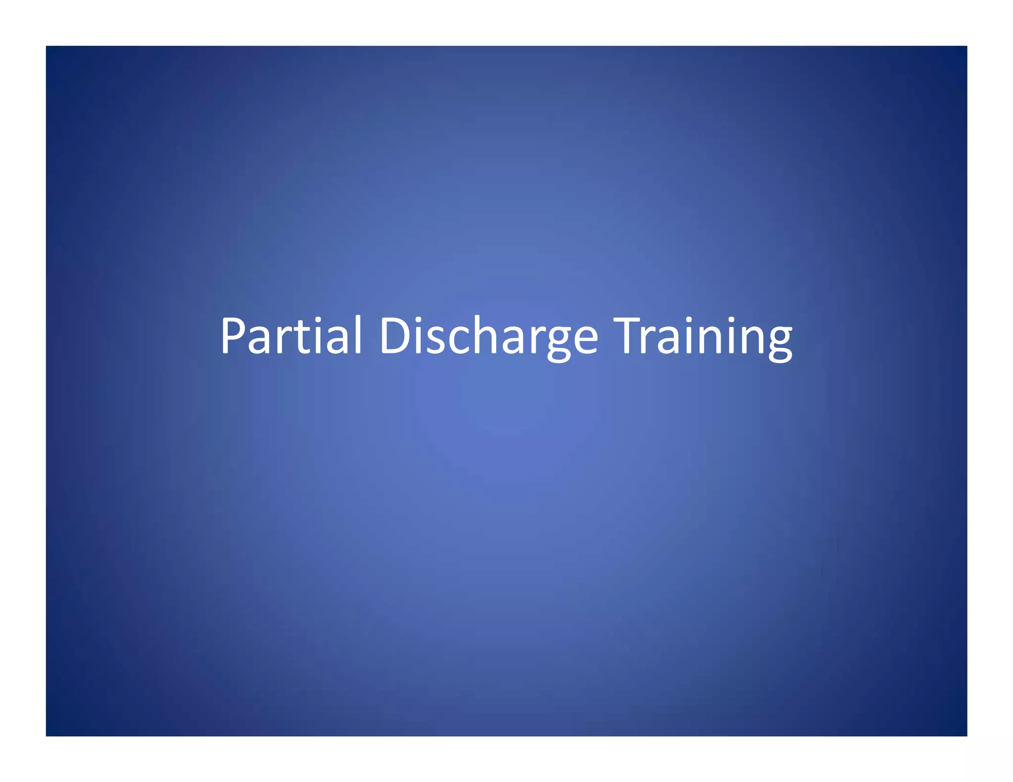 Partial discharge switchgear ea tech | PDF