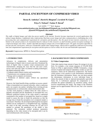 Partial encryption of compressed video | PDF