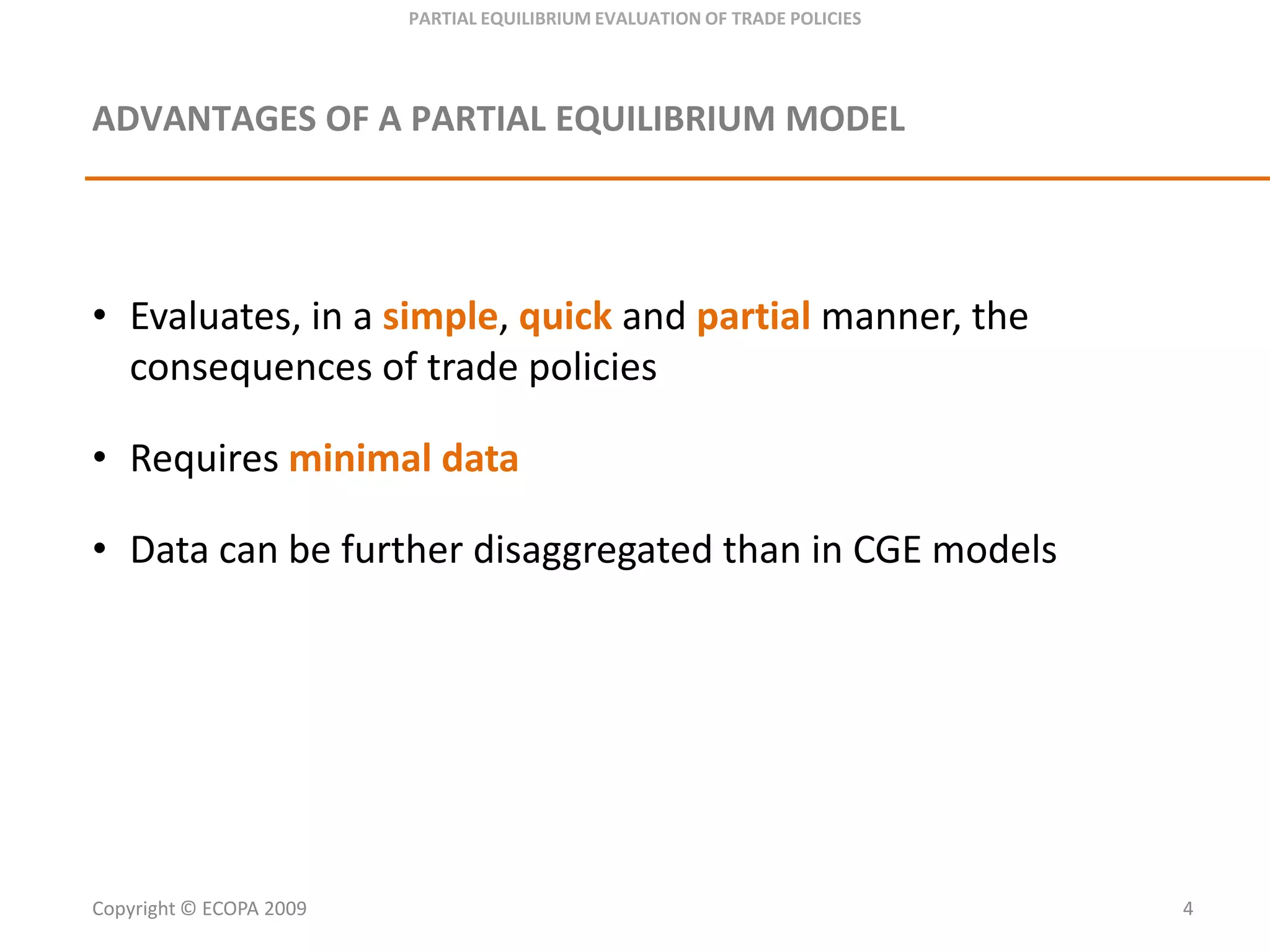 Partial Equilibrium | PPTX