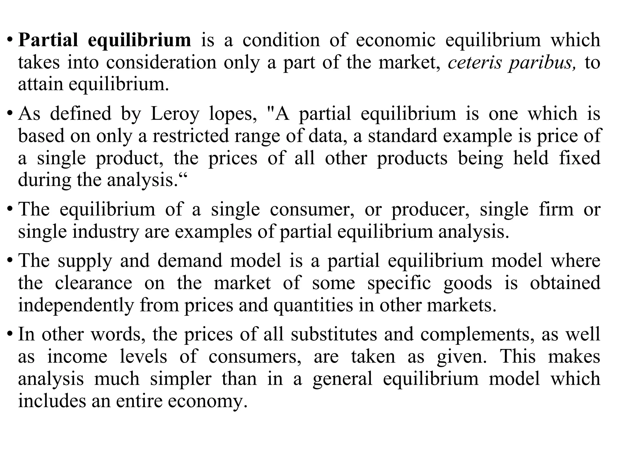 Partial equilibrium, reference pricing and price distortion | PPT
