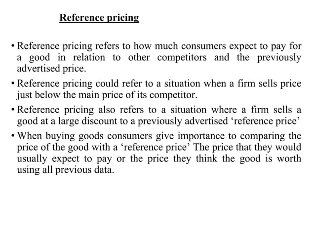 Partial equilibrium, reference pricing and price distortion | PPT
