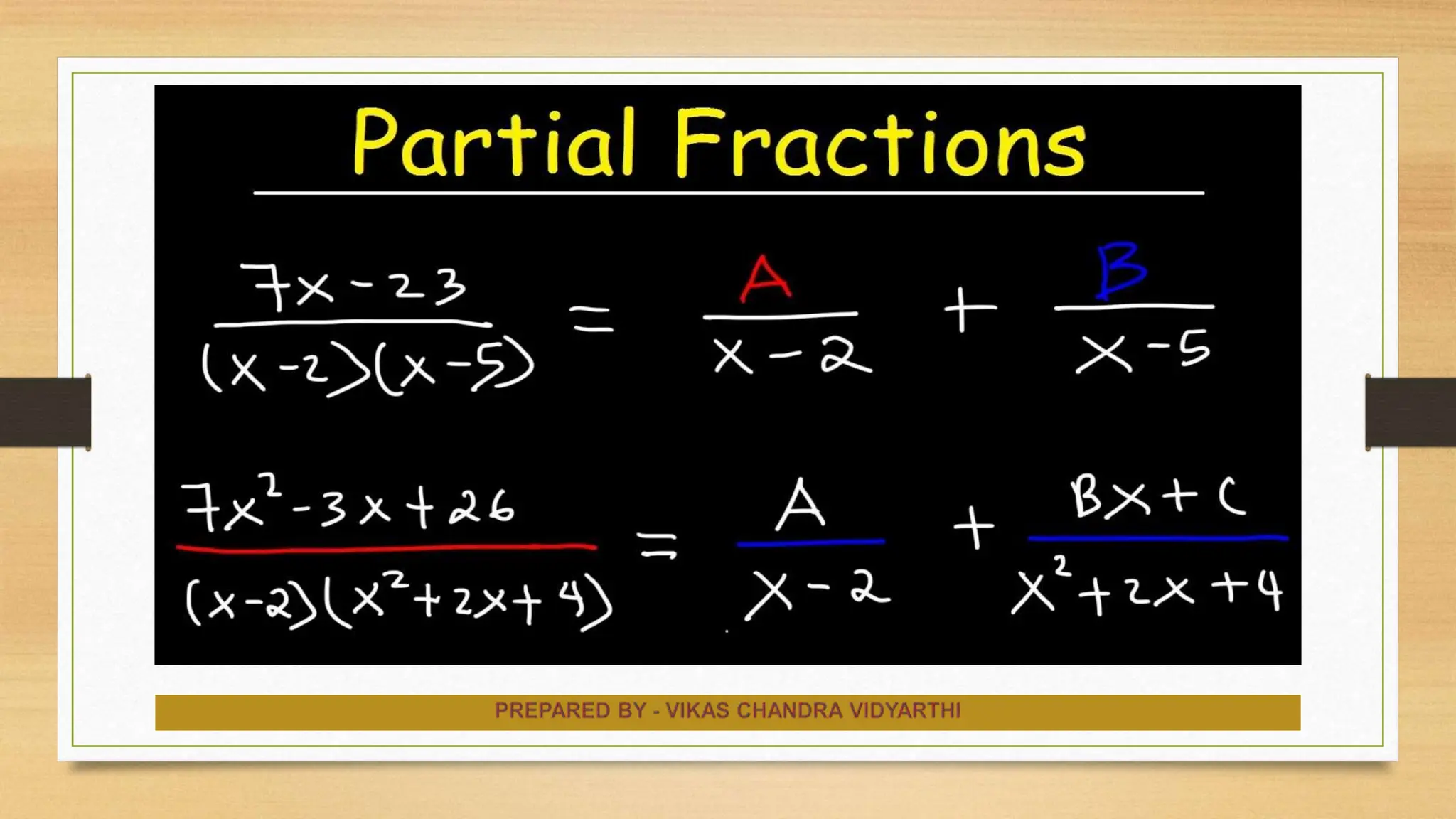 Partial Fraction ppt presentation of engg math | PPTX