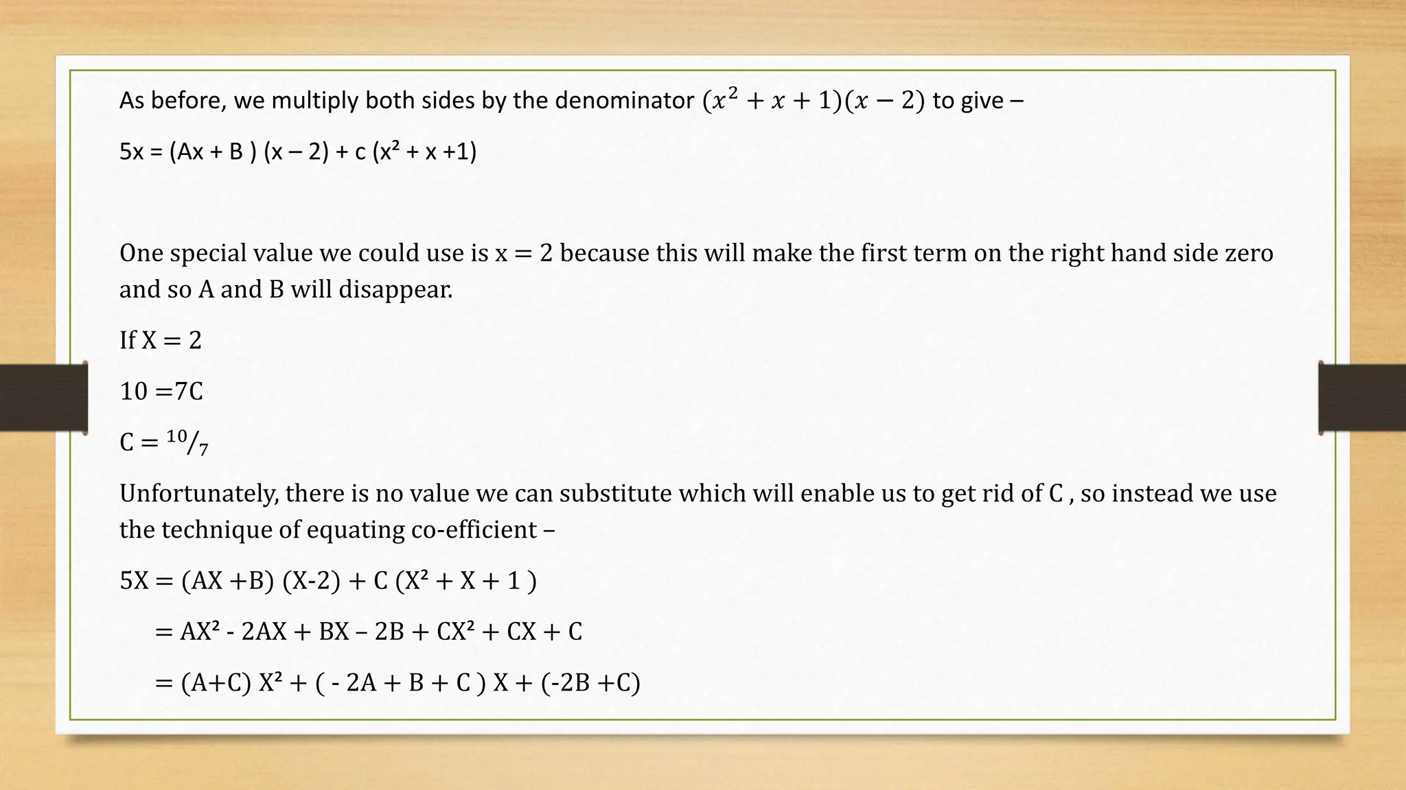 Partial Fraction ppt presentation of engg math | PPTX