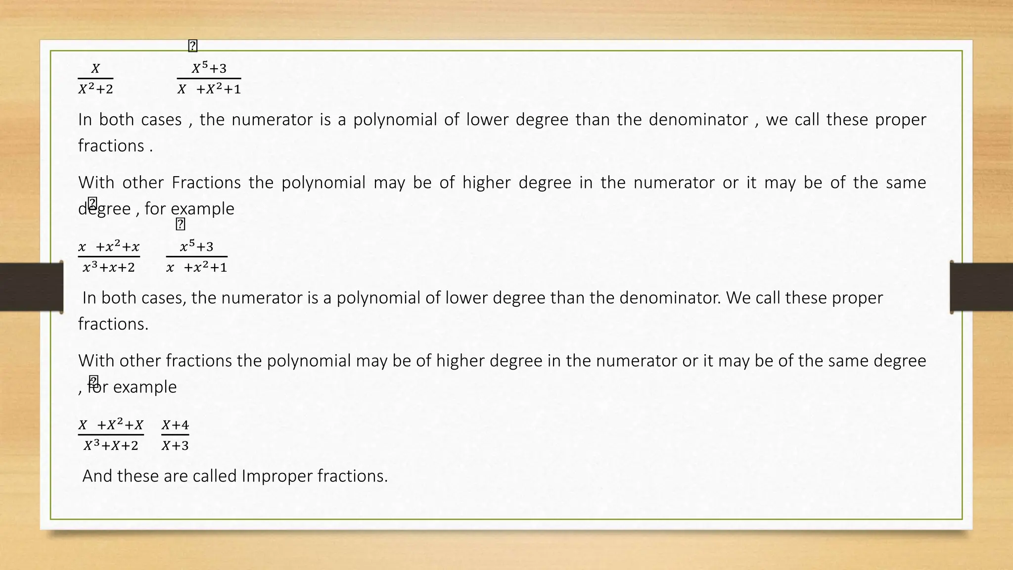 Partial Fraction ppt presentation of engg math | PPTX