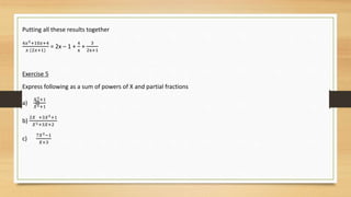 Partial Fraction ppt presentation of engg math | PPTX