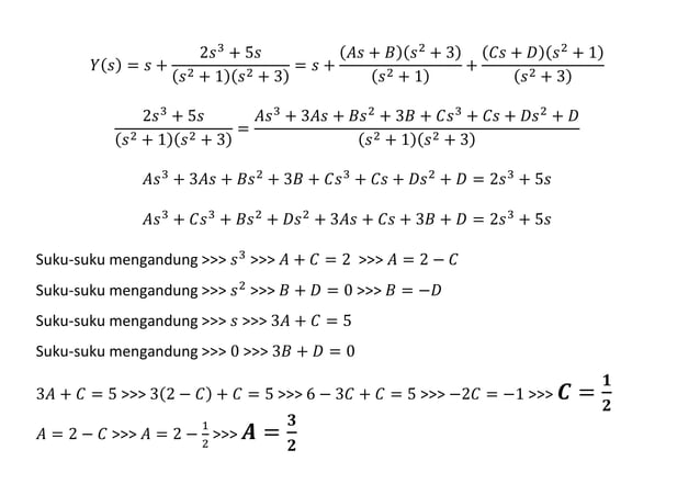 partial fraction expansion (foster first form) | PPT