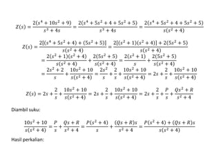partial fraction expansion (foster first form) | PDF