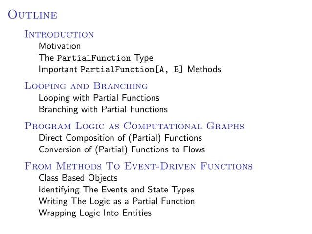 Partial Functions In Scala | PPT