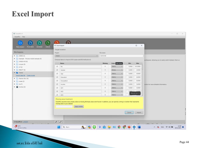 Partial Least Square Path Modeling with SmartPLS | PPT