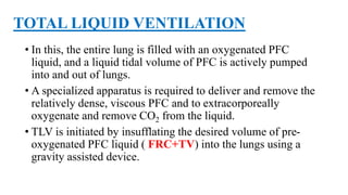 Partial liquid ventilation | PPTX