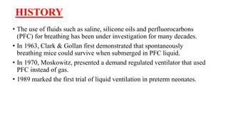 Partial liquid ventilation | PPTX