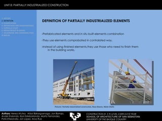 Partially Industrialized Construction | PPT