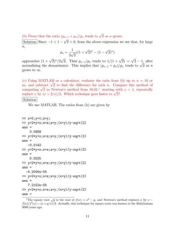 Partial midterm set7 soln linear algebra | PDF