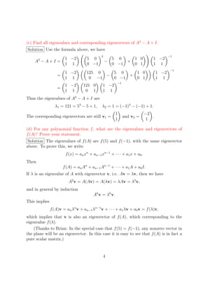 Partial midterm set7 soln linear algebra | PDF