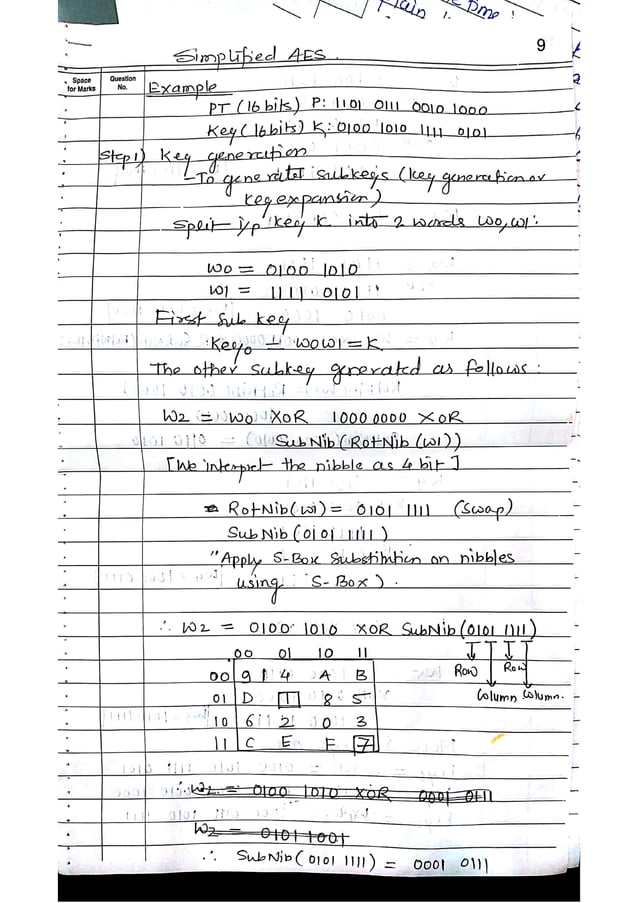 Stream cipher: Play Fair, Hill Cipher, Product Cipher | PDF