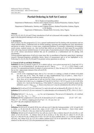 Partial ordering in soft set context | PPT