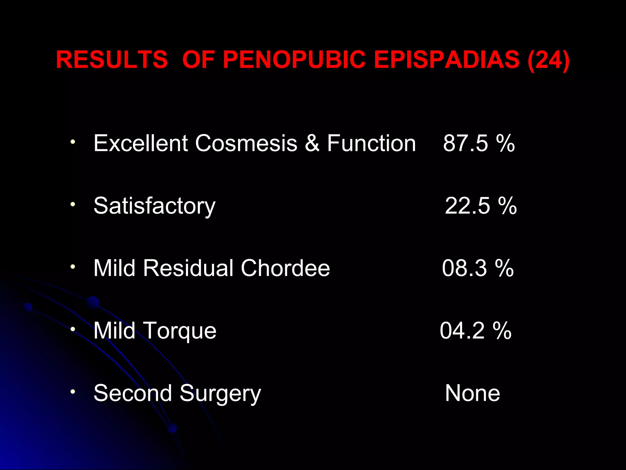 Partial penile disassembly for single stage repair of male epispadias | PPT