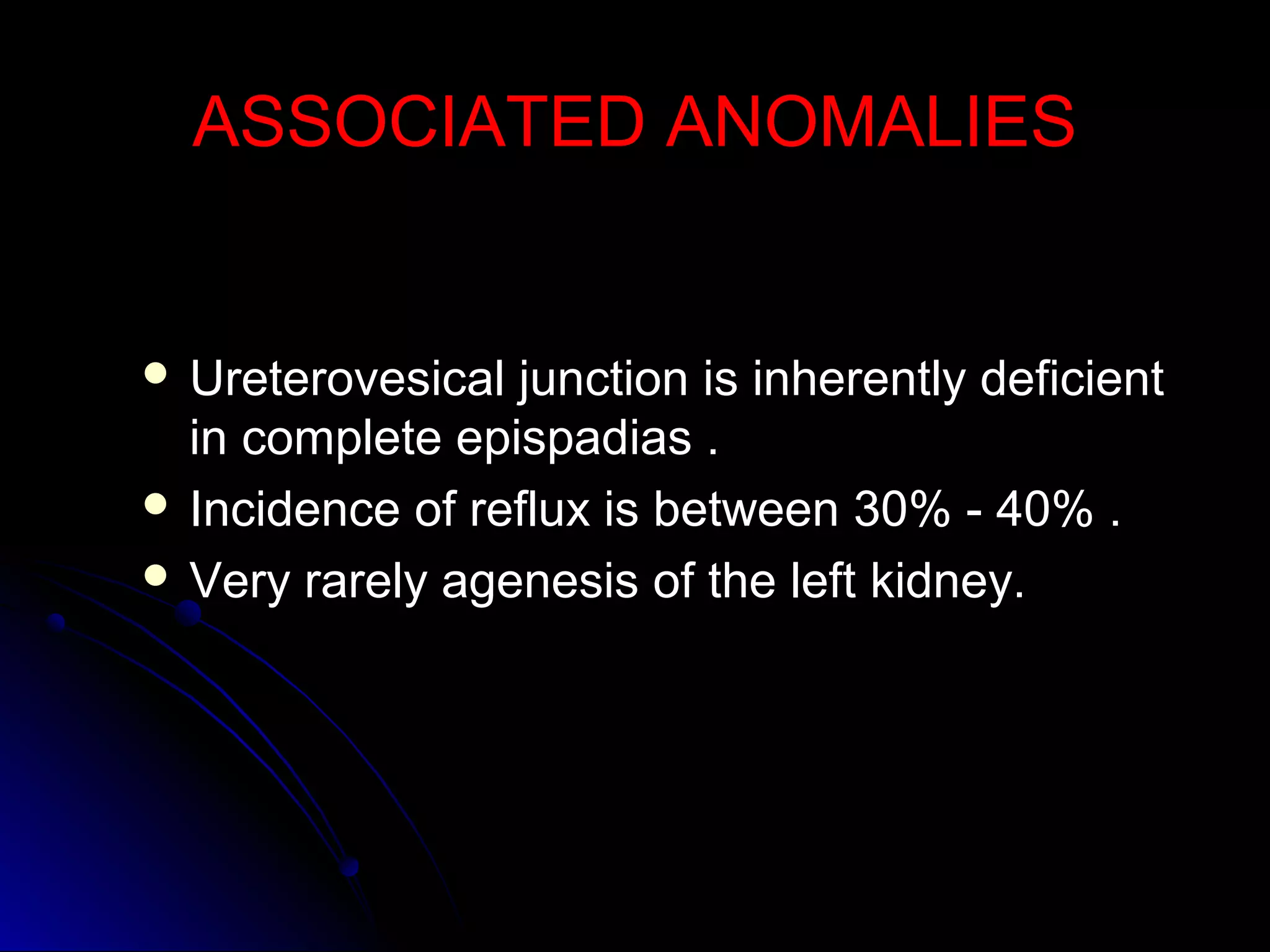 Partial penile disassembly for single stage repair of male epispadias | PPT