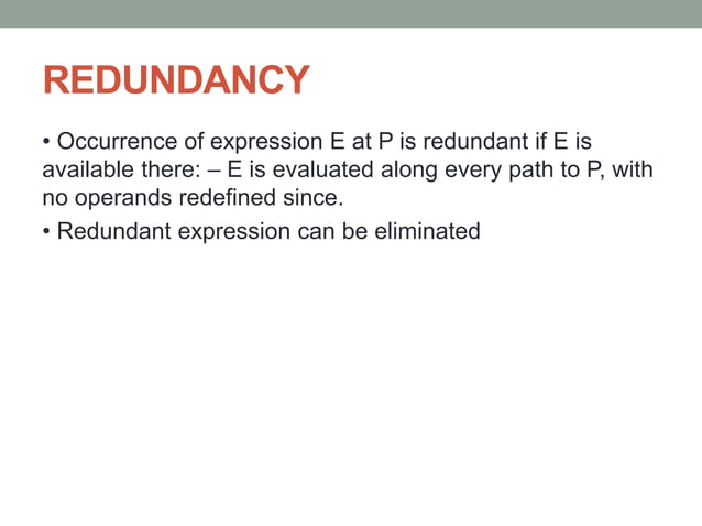 Partial Redundancy Elimination Ppt