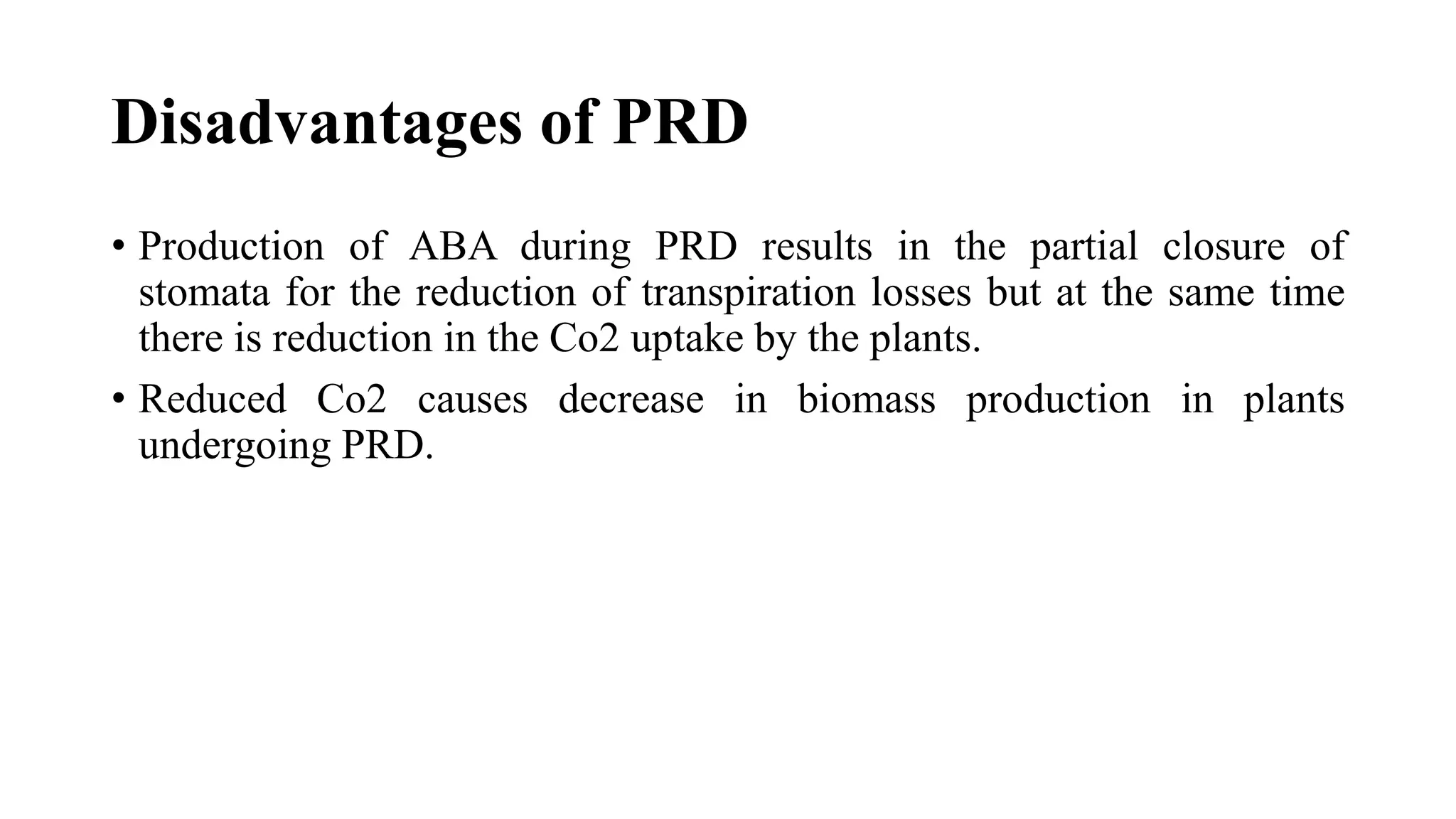 Partial Root Zone Drying Pptx