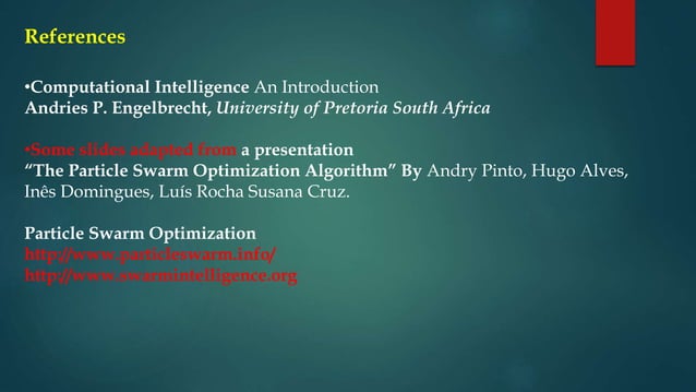 Partical Swarm Optimization Pso Pptx