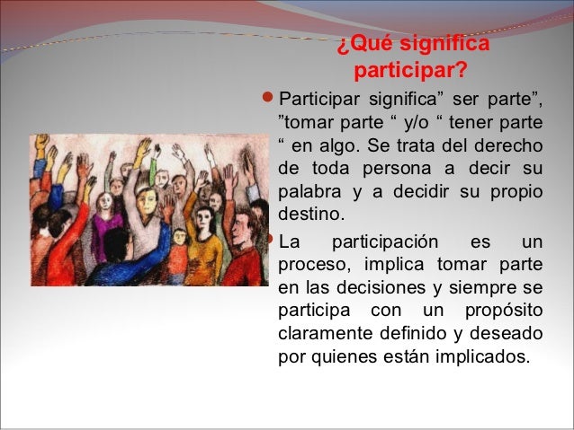 Participación ciudadana